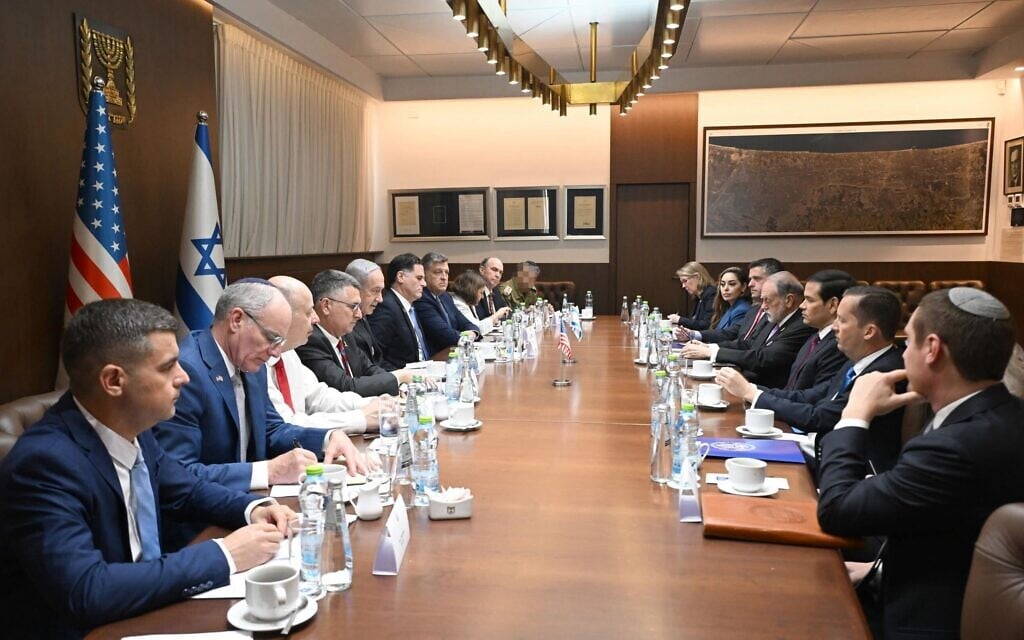 Netanyahu summit with Rubio ends