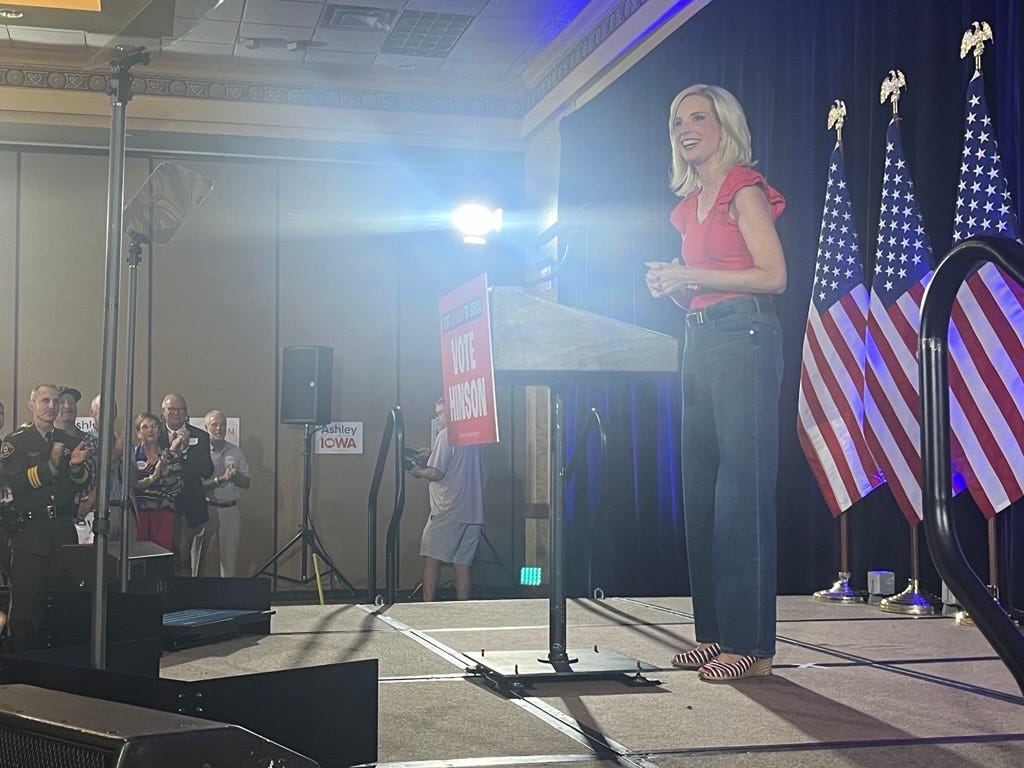 Ashley Hinson rallies GOP support so Trump has 'full 4 years of wins ...