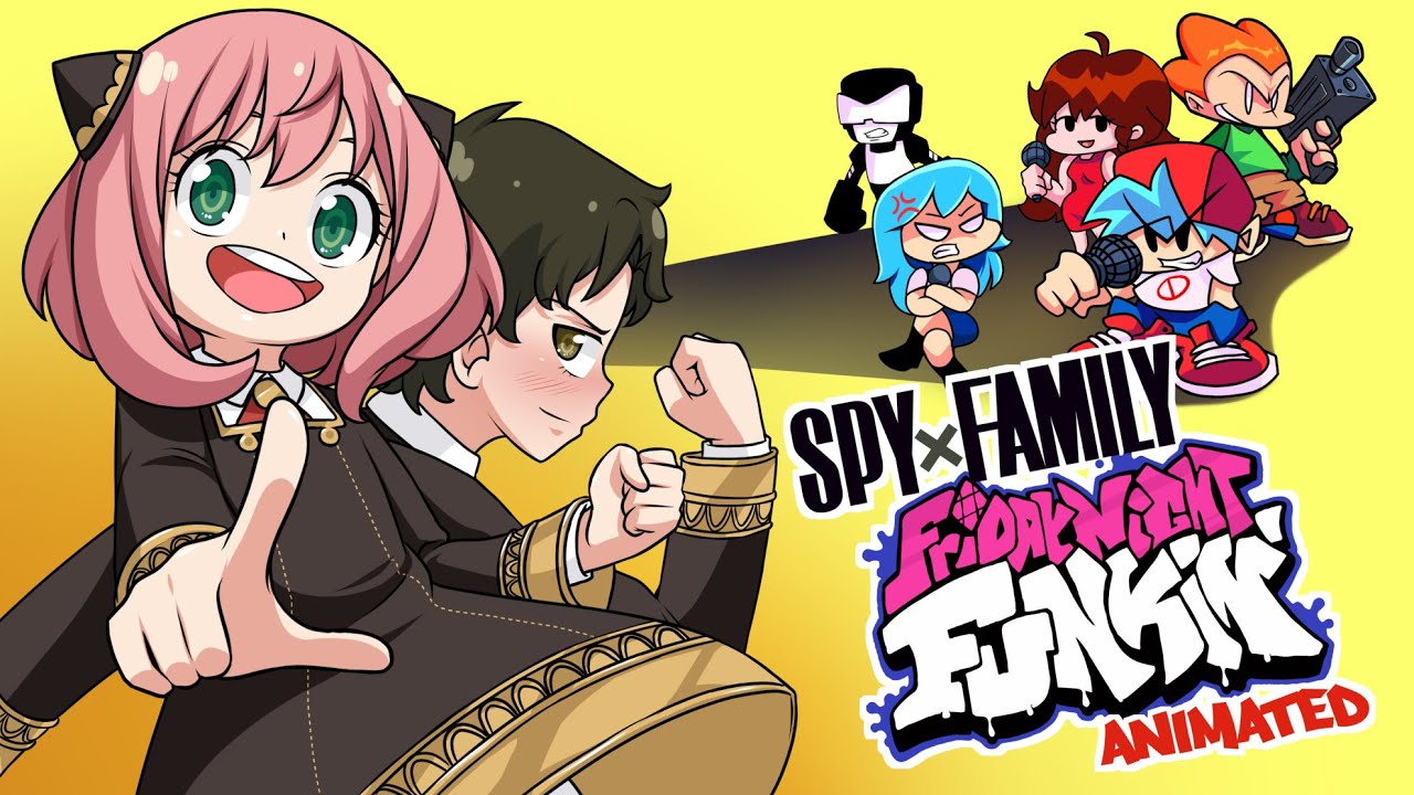 Anya and Damian in Spy x Family vs Friday Night Funkin Animation