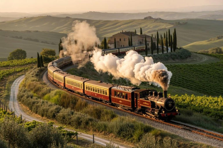 Ride Italy’s new vintage train from Rome to Siena this fall only