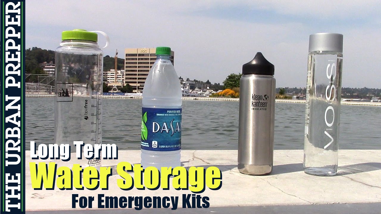 How to store water long-term for prepping kits