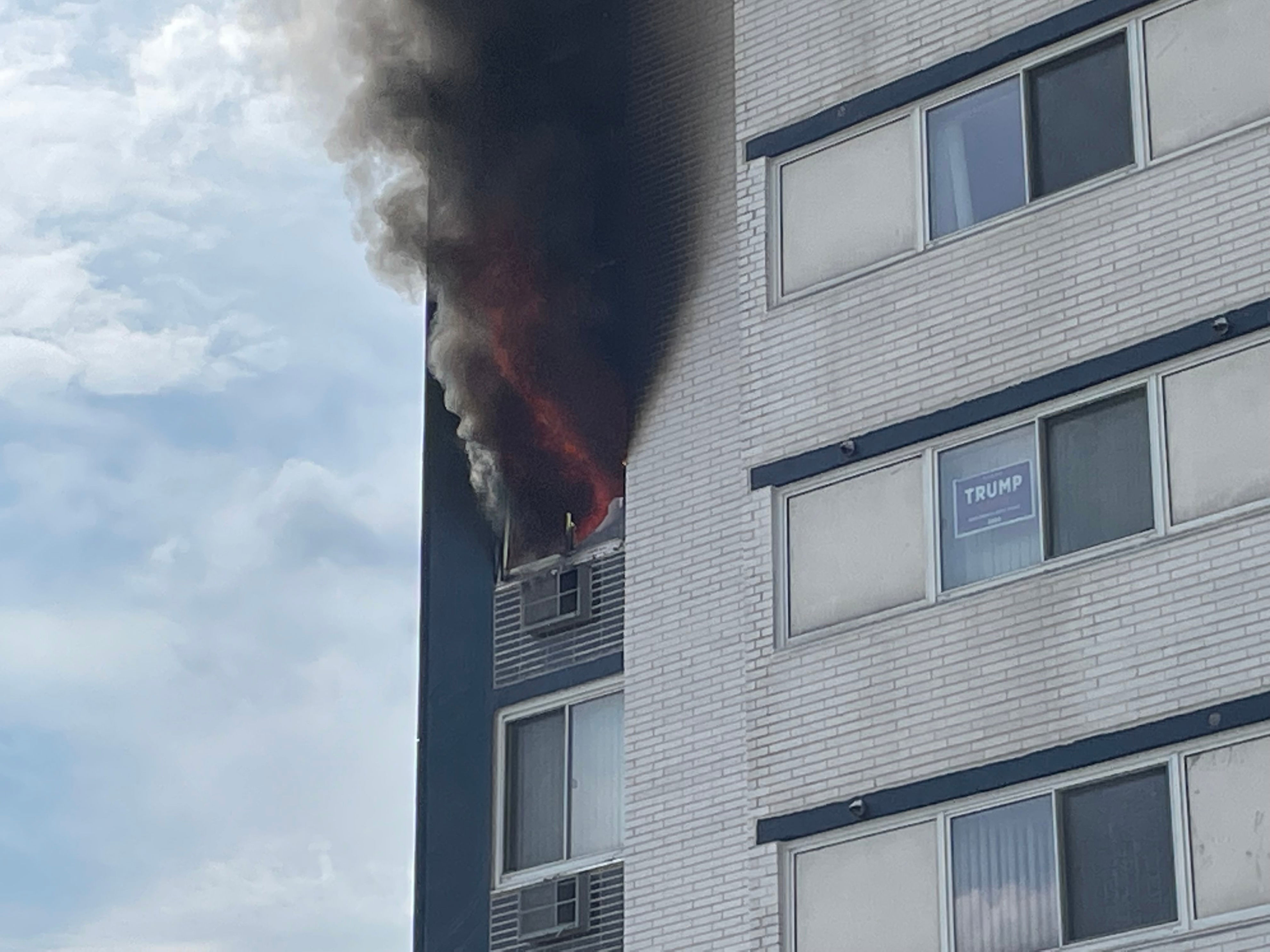 Multiple, including police officer, taken to hospital after fire at ...