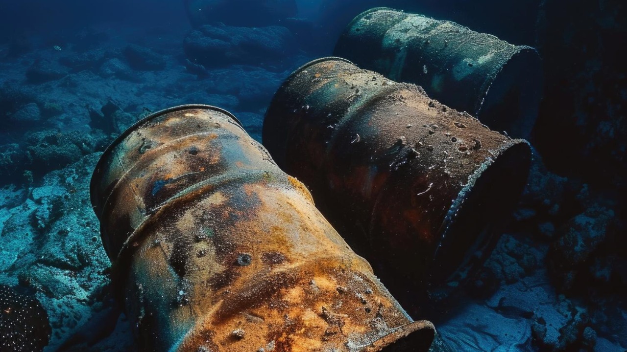 Strange seafloor rings found around 500,000 mystery barrels