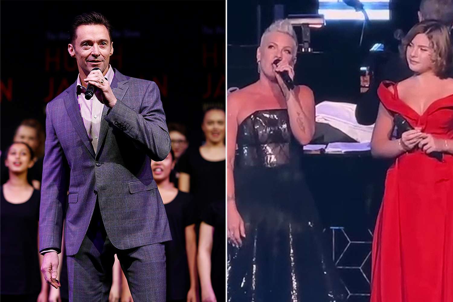 Hugh Jackman Sings “The Greatest Showman” with Pink and Her Daughter ...