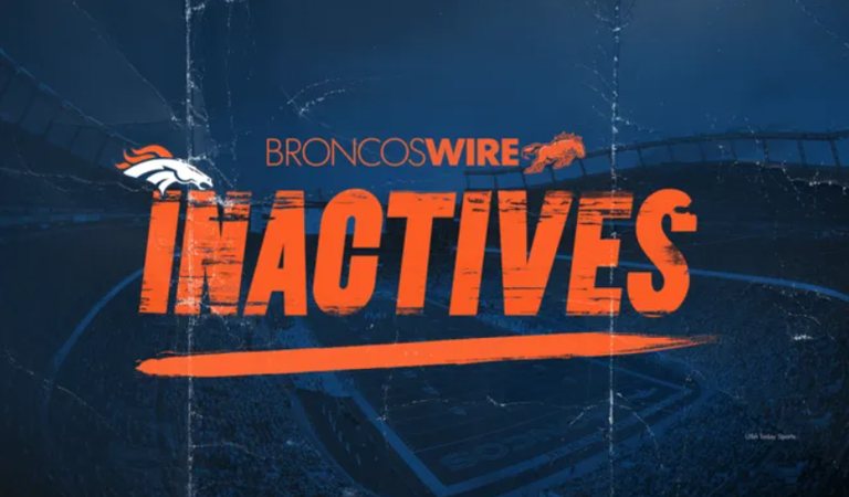 Broncos inactives: 7 players won't play vs. Chiefs
