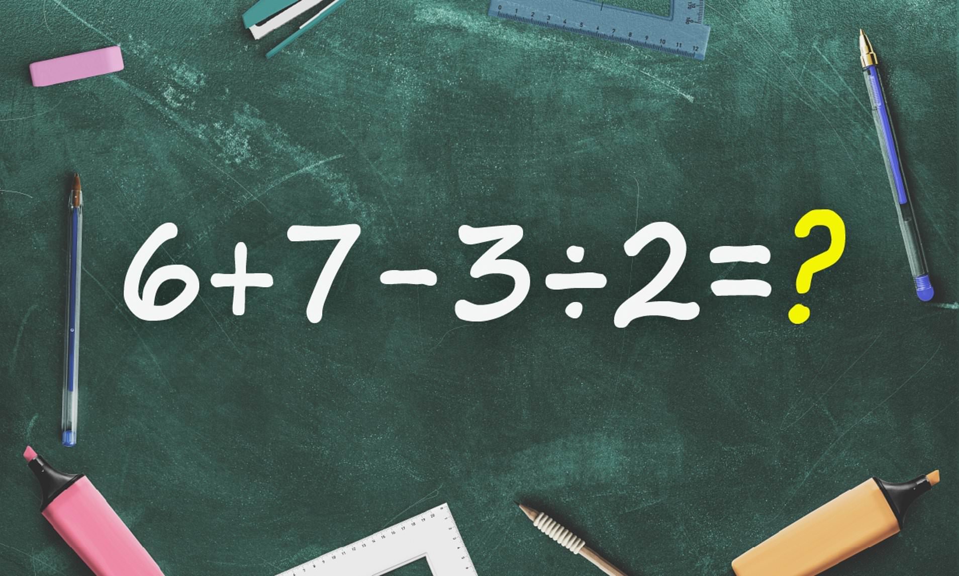 Simple looking equation stumps people - can you remember the 'special ...