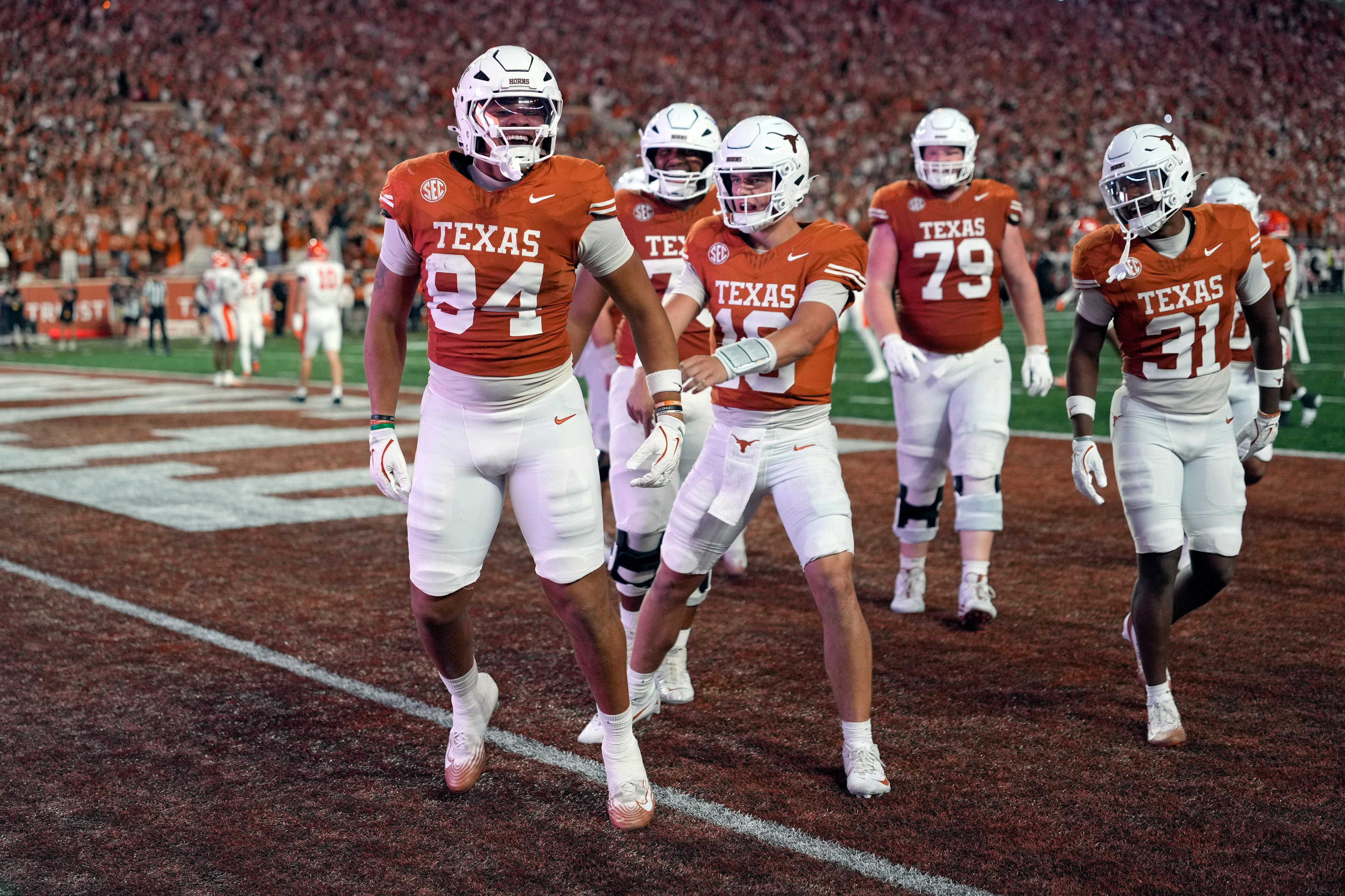 Texas football falls in latest AP Top 25 despite a big 55-0 win over SHSU