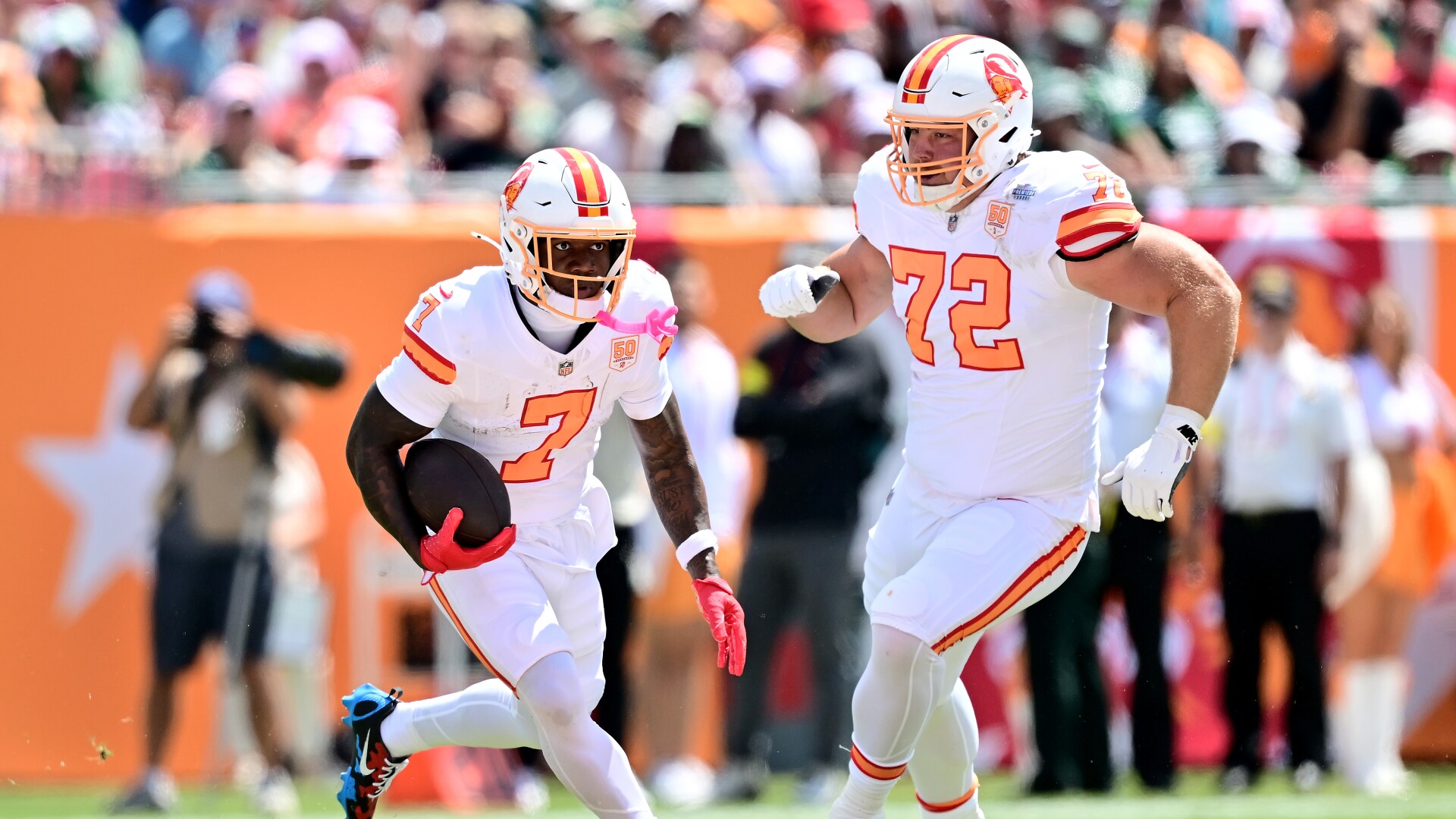 Bucs overcome five holding penalties to tie Jets 3-3