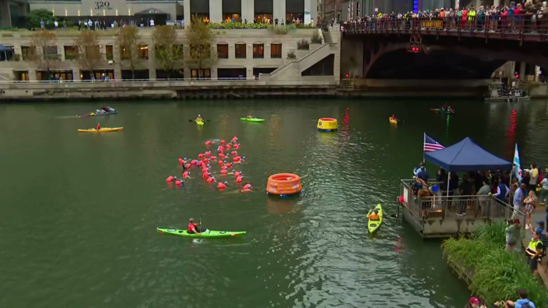 Chicago River hosts open swim for first time in nearly a century