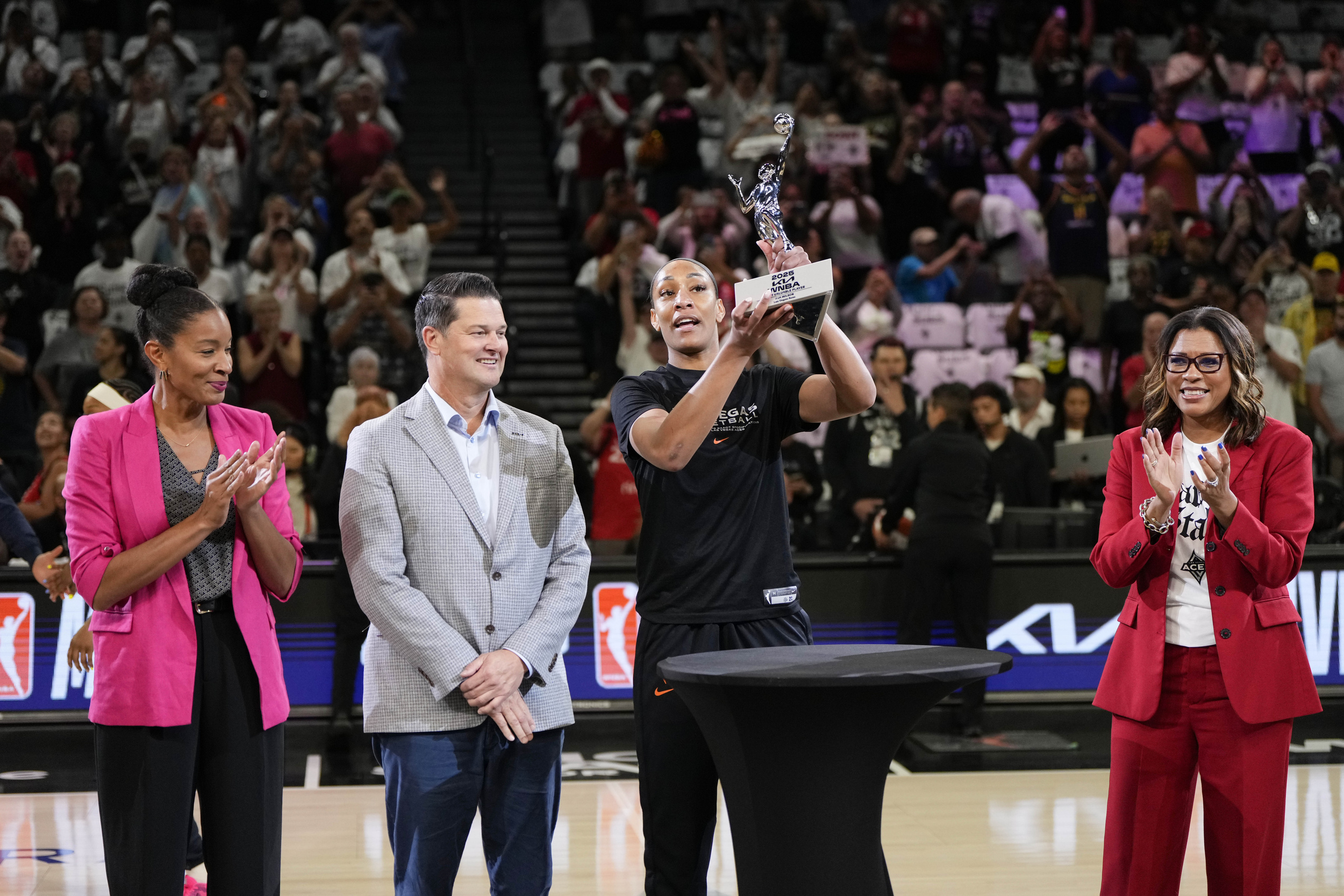 Aces' A'ja Wilson wins WNBA MVP for a record fourth time