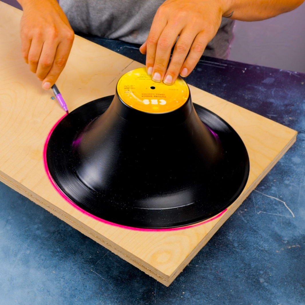 Transform old vinyl records into speakers