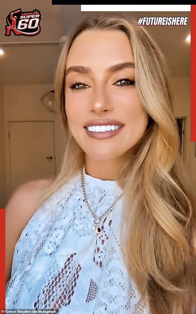 Glamorous cricket commentator Grace Hayden takes another huge step up ...