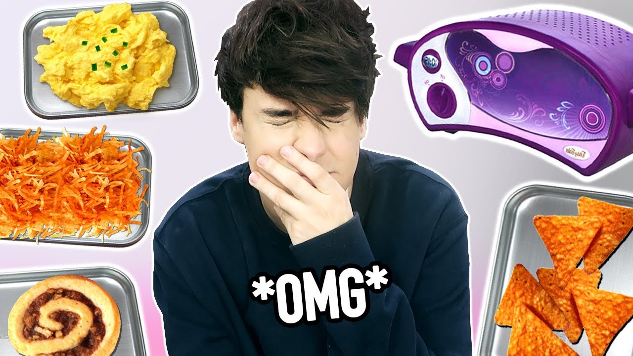 Making real mini foods in an Easy Bake Oven