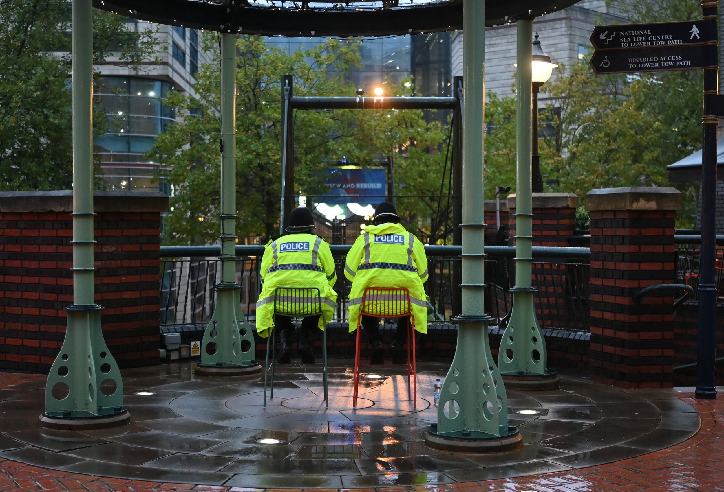 British police explain video of officers investigating social media use