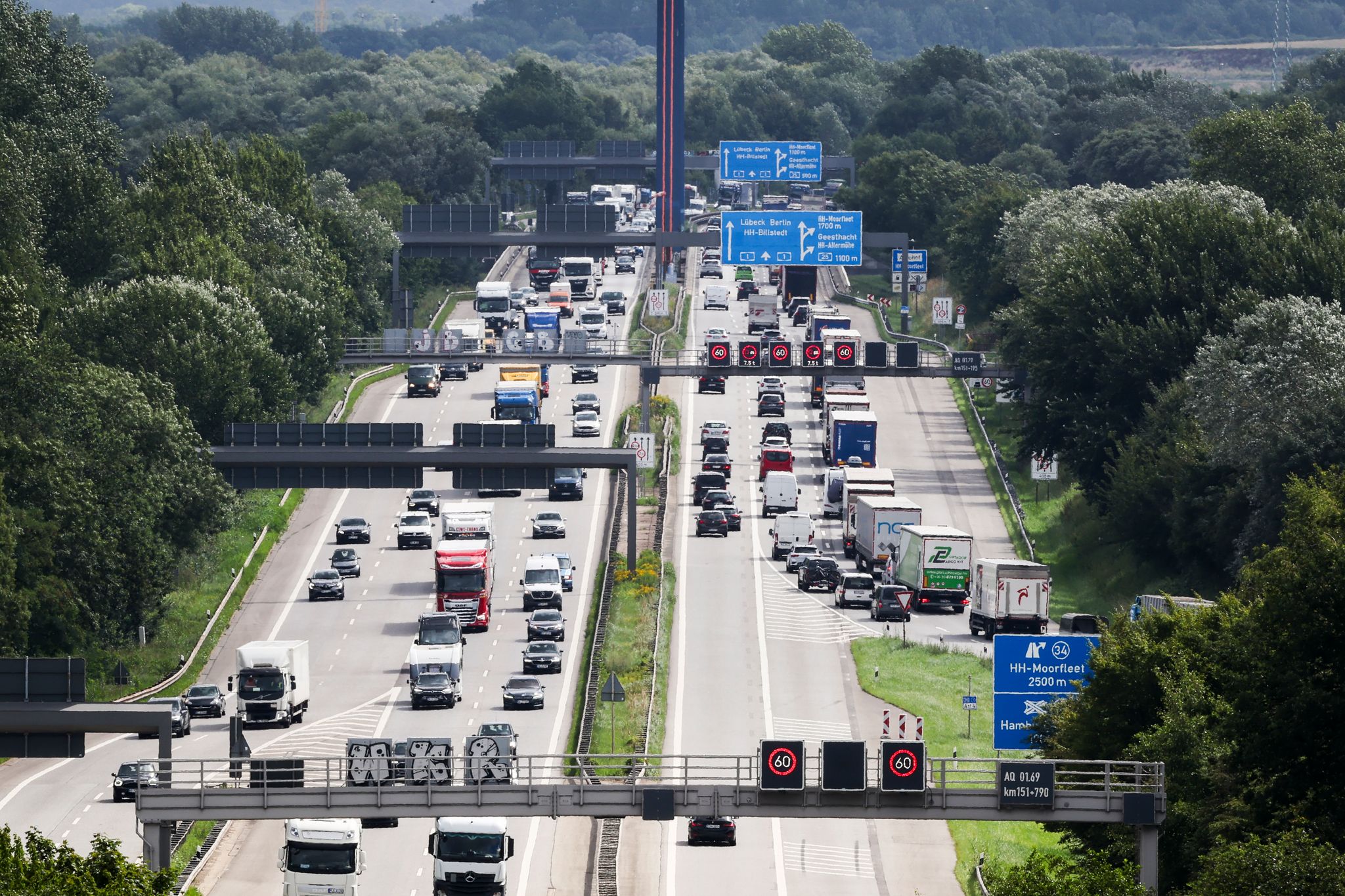 Schone Vollsperrung A1 Richtung Hamburg Bild