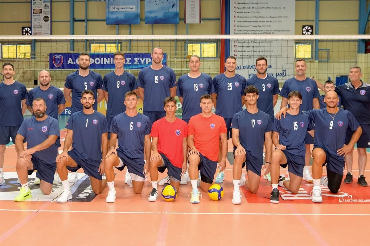 Volley League Ανδρών: Τα φιλικά προετοιμασίας του Φοίνικα Σύρου