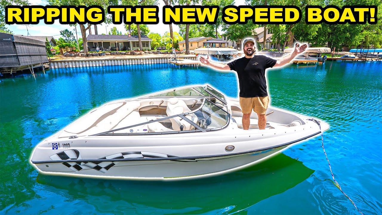 I took an abandoned speed boat for a spin! 🚤