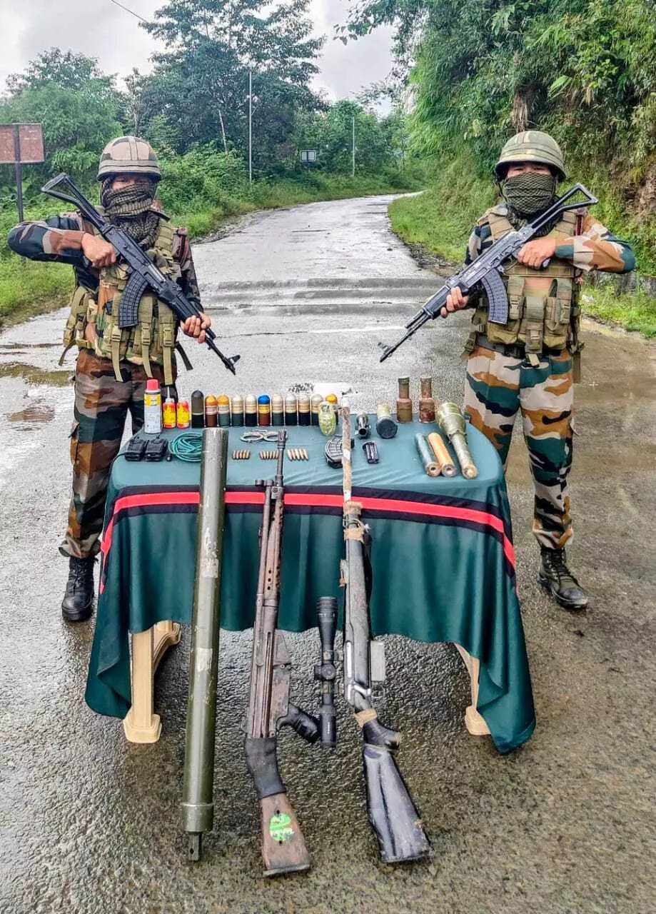 Assam Rifles seize arms, ammo from Mizoram forest