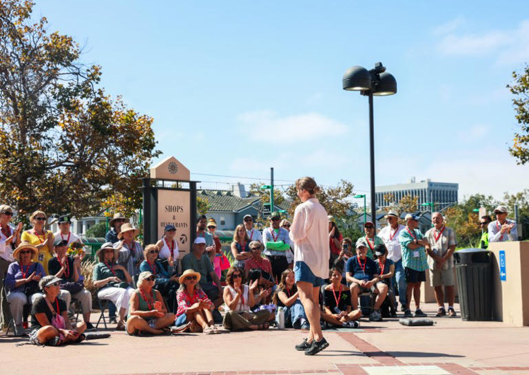 Performers twirl, jump, spin, bringing San Diego’s Trolley Dances to life