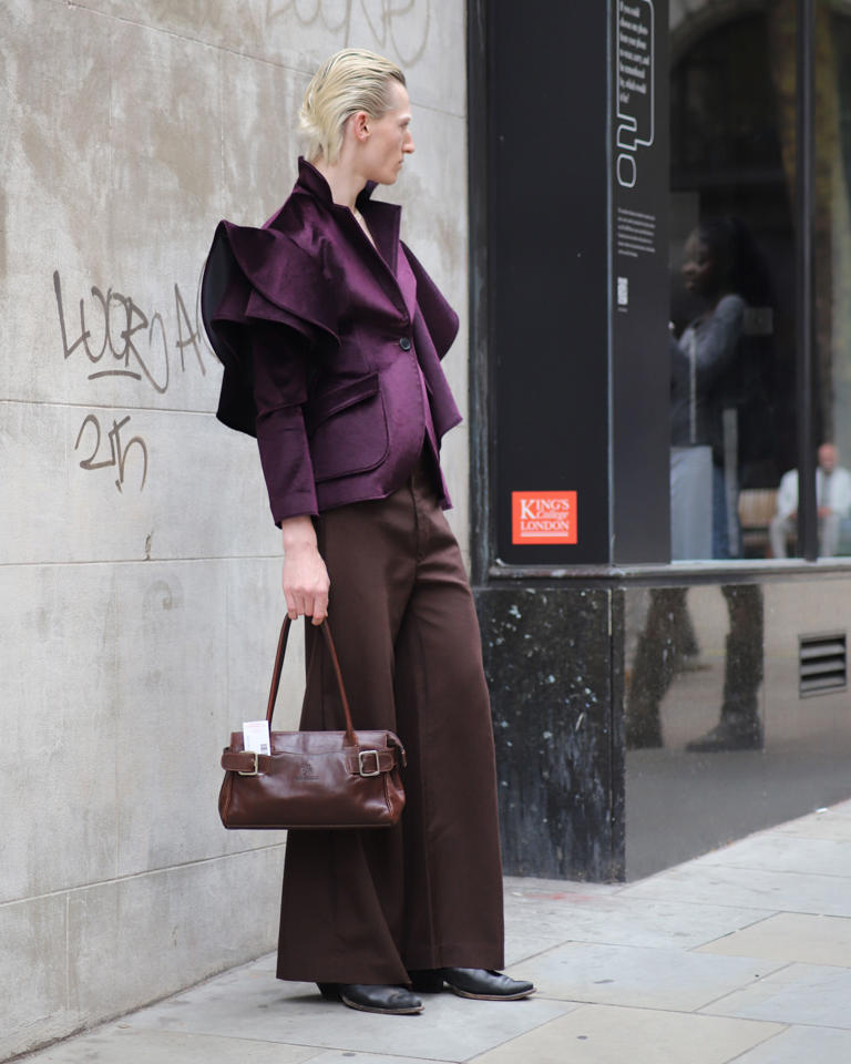 Fur, leather and kilts: The best street style at London Fashion Week