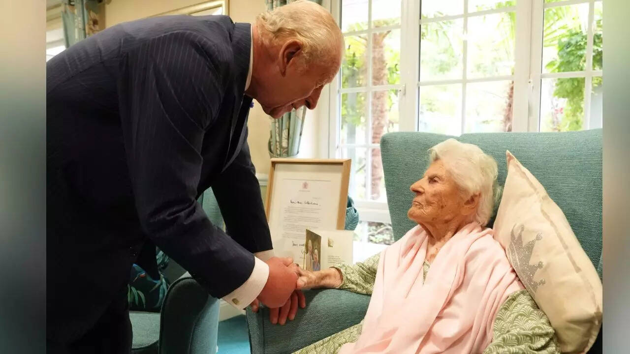 World’s oldest woman, 116, meets King Charles in historic royal visit ...