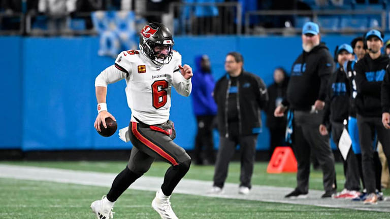 Bucs QB Baker Mayfield settles old score vs. Carolina Panthers in win ...