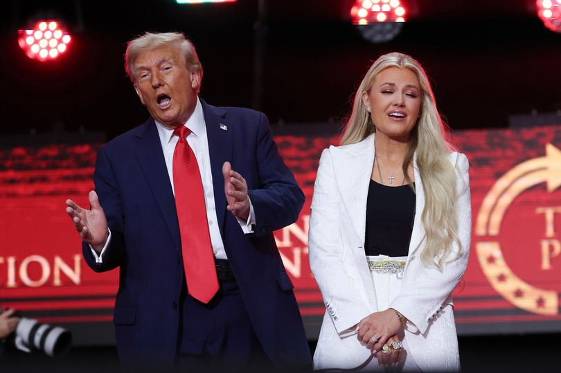Trump slammed for dancing at Charlie Kirk memorial next to his grieving ...