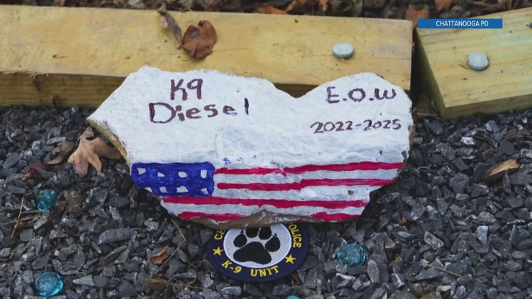 Chattanooga police say goodbye to K9 killed in line of duty