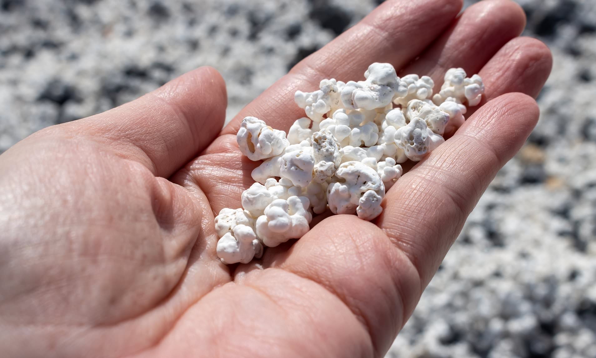 The stunning Spanish beach with 'popcorn sand'