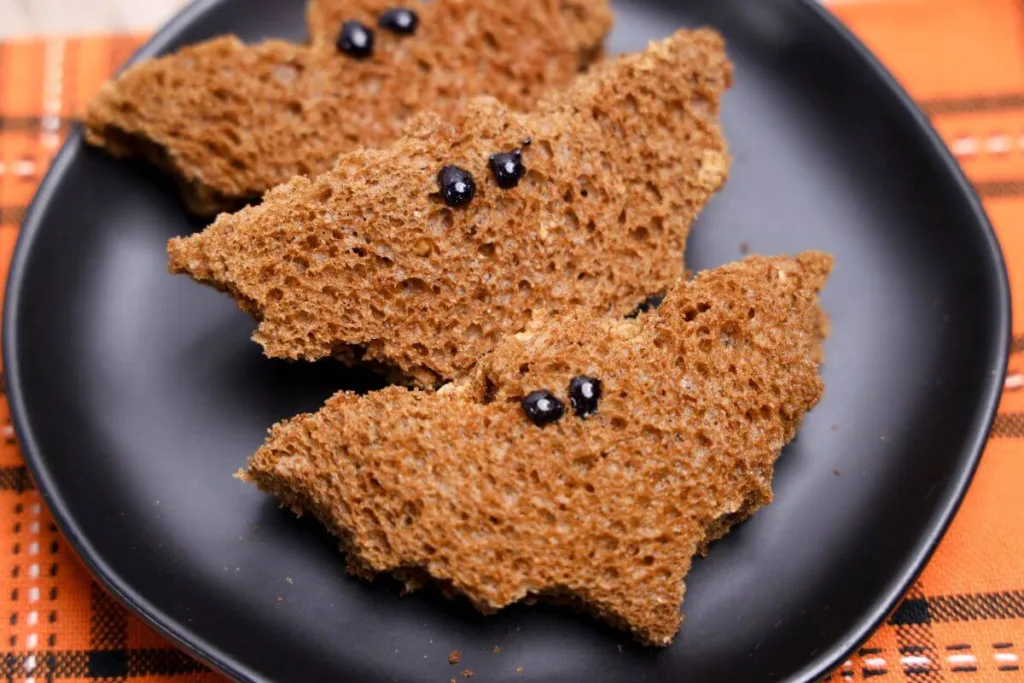 Bat Peanut Butter And Jelly Sandwiches