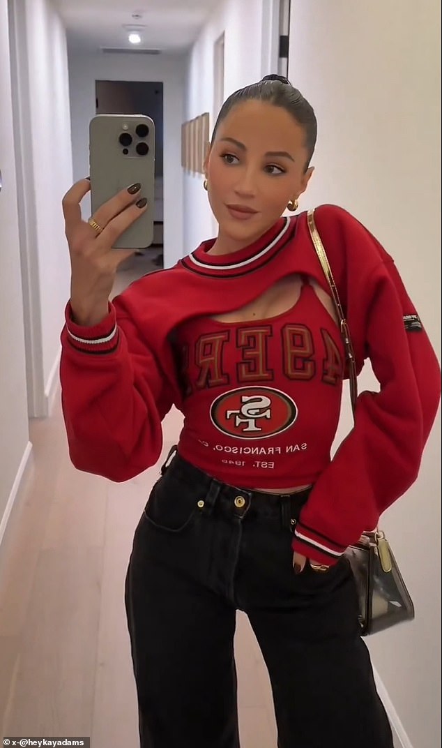 NFL host Kay Adams causes a stir with revealing outfit to sit alongside ...