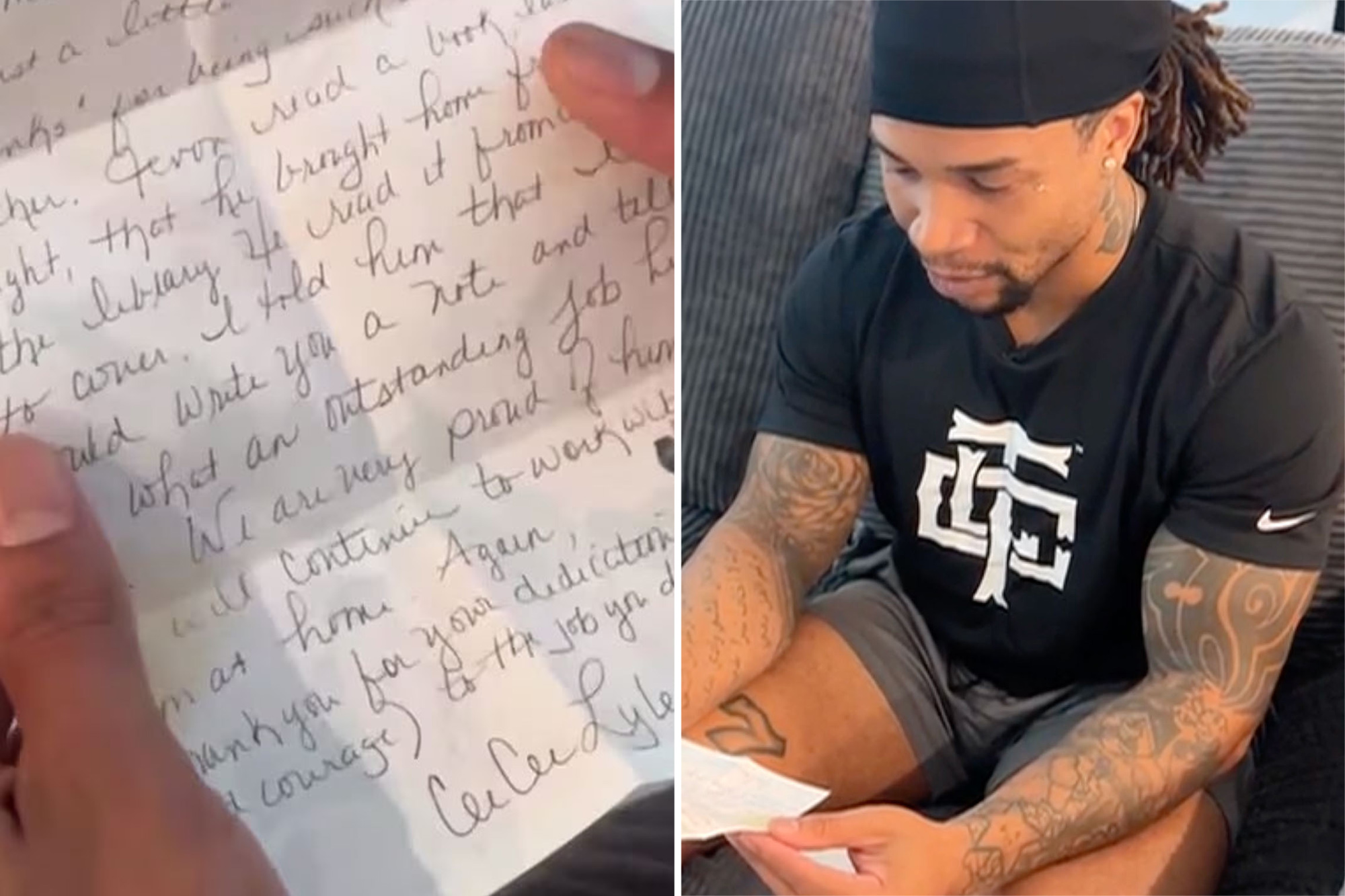 New dad receives 24-year-old letter penned by his hero flight attendant ...