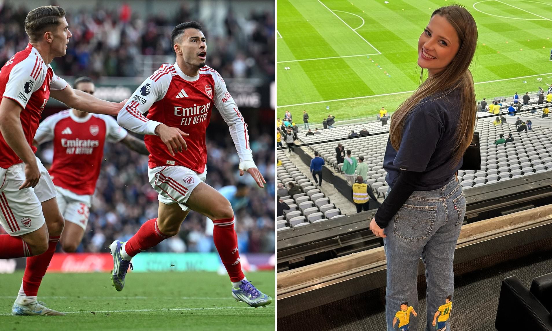 Revealed: The 10-word message from Martinelli's girlfriend that ...