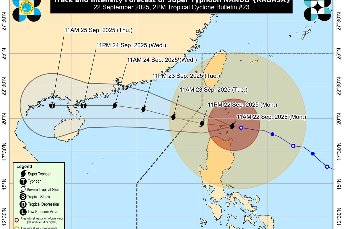 Watch Typhoon Ragasa live as ‘world’s strongest storm this year’ forces ...