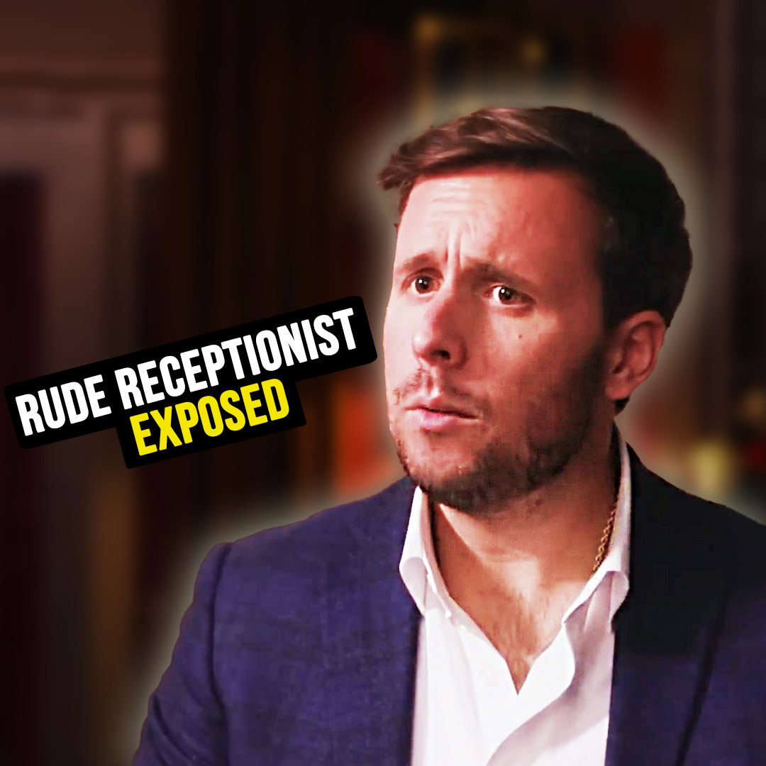 Rude Receptionist Refuses Service to Young Man