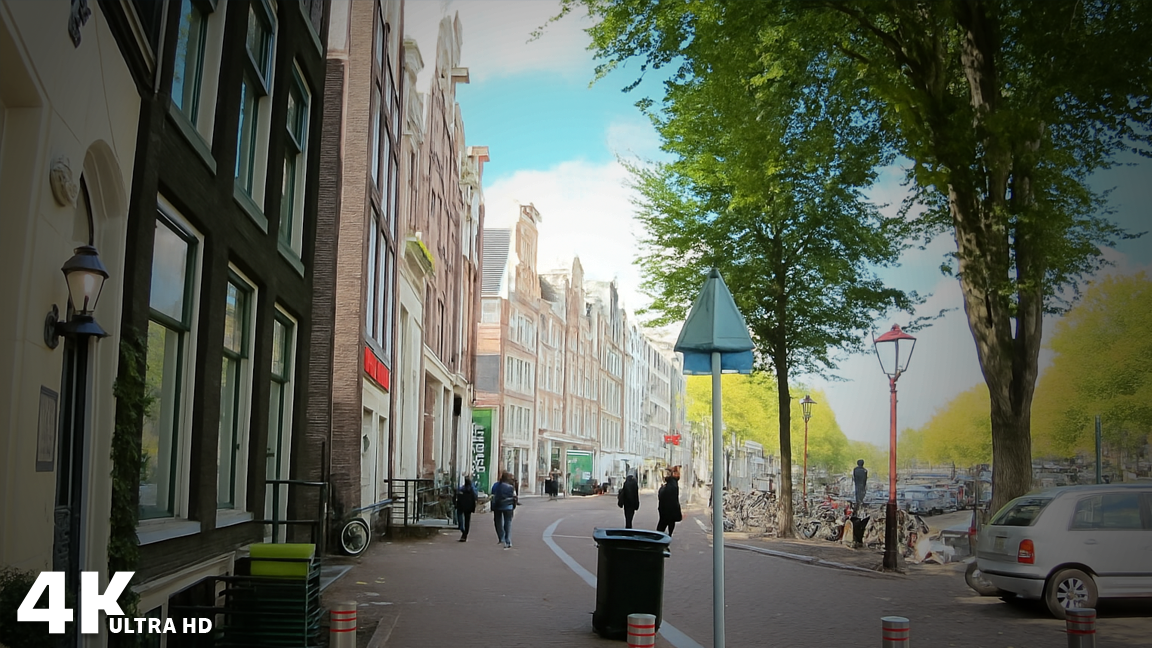 Kävelykierros Amsterdamin keskustassa – Hollanti (4K)