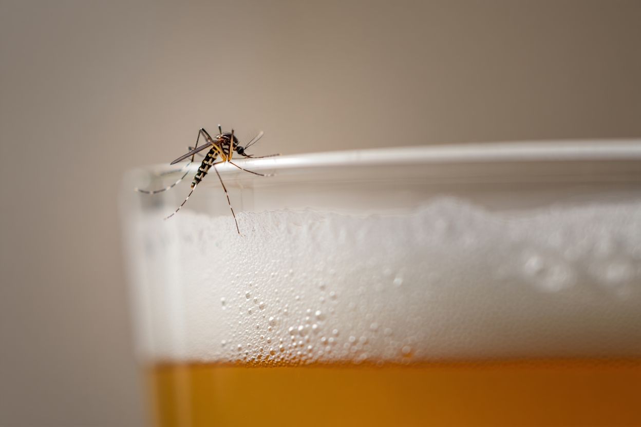 🍺 Surprising: drinking beer attracts mosquitoes