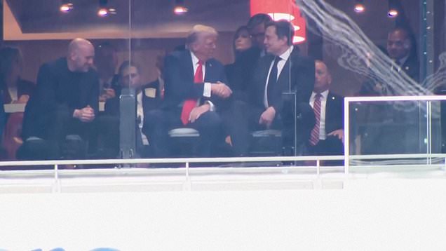 Trump and Elon Musk shake hands at Kirk's memorial