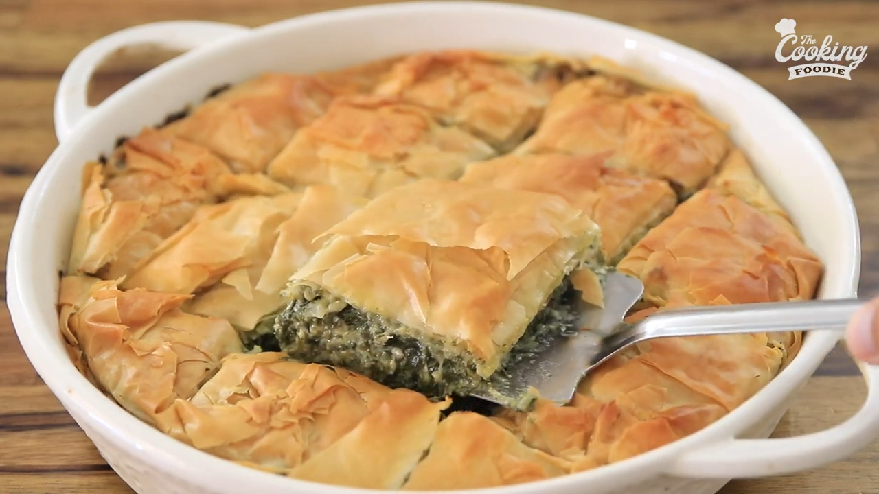 Greek Spinach Pie Recipe - Spanakopita