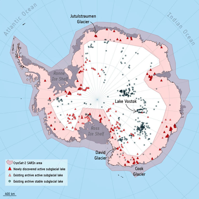 Discovery of 85 new subglacial lakes sheds light on Antarctica's hidden ...