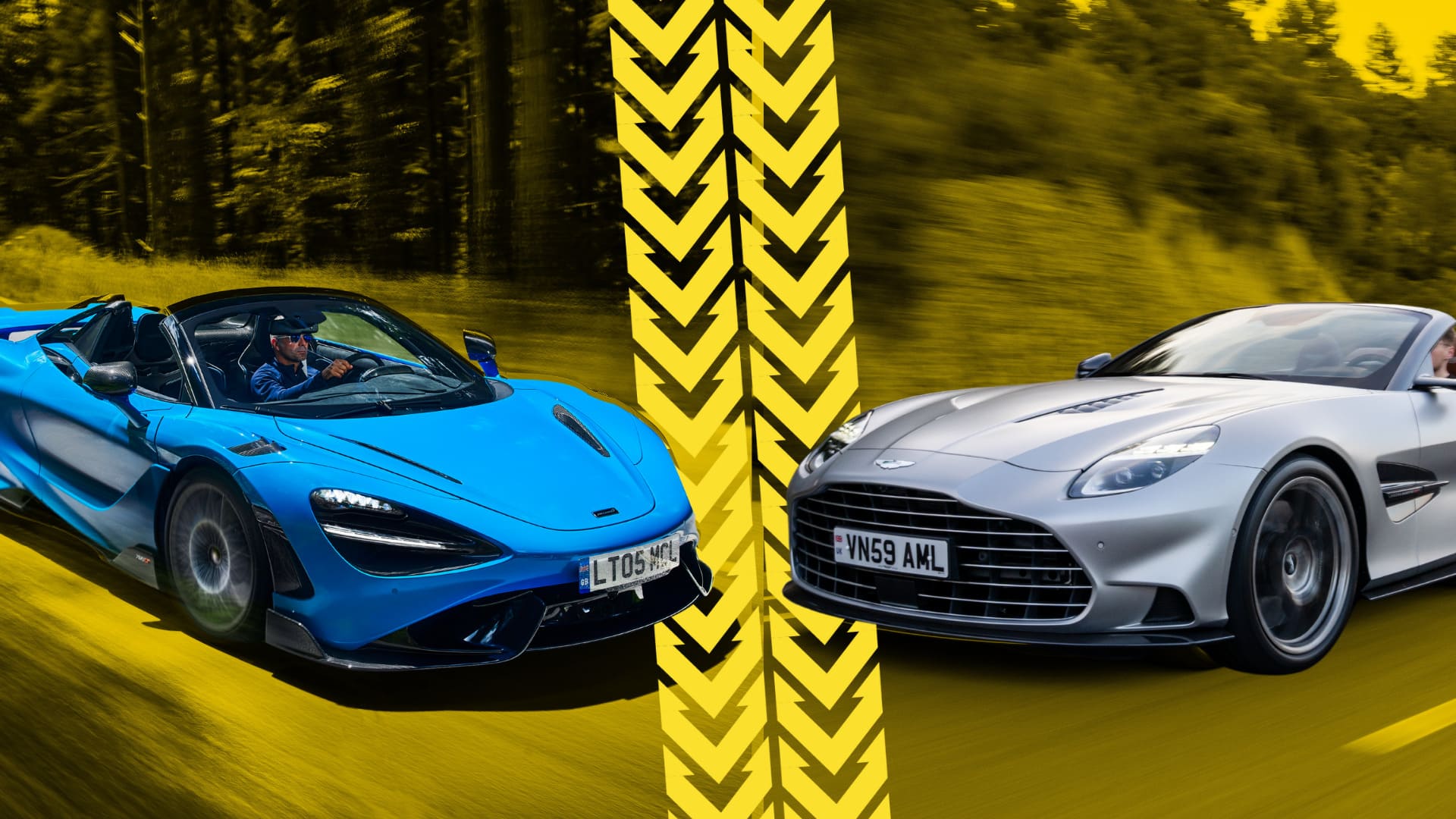 Enfrentamiento entre el Aston Martin Vanquish Volante y el McLaren 765 ...