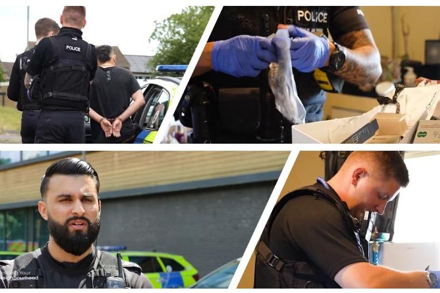 Kettering estate crime crackdown sees zombie knife, gold-handled ...