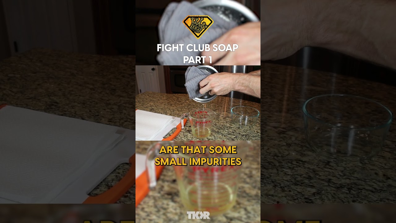 Turning bacon grease into handcrafted soap using classic methods