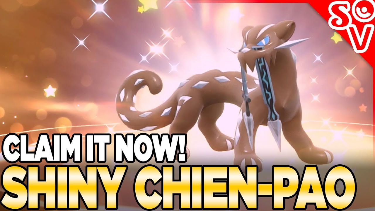 Claim your shiny Chien-Pao in Pokemon Scarlet and Violet now