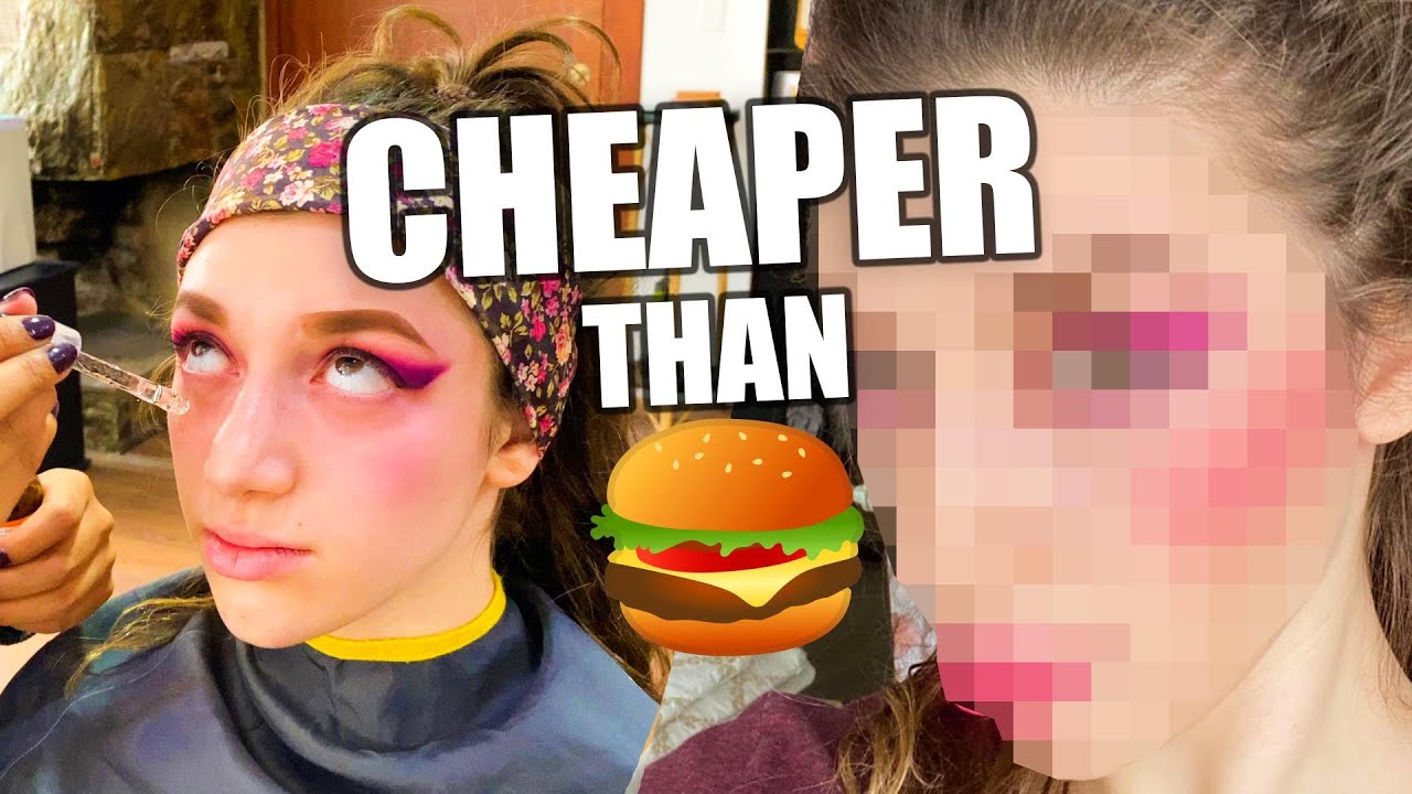 My makeup look costs less than a basic fast-food burger