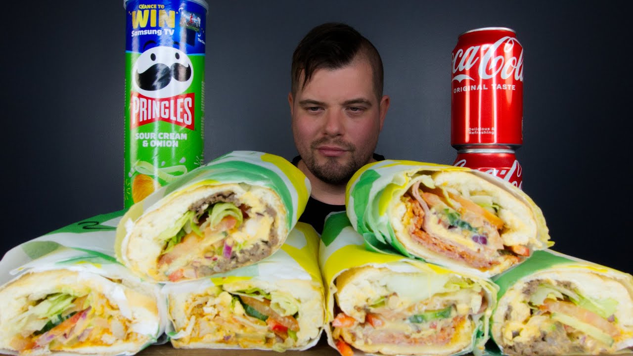 Subway Sandwiches Mukbang With Relaxing ASMR Sounds