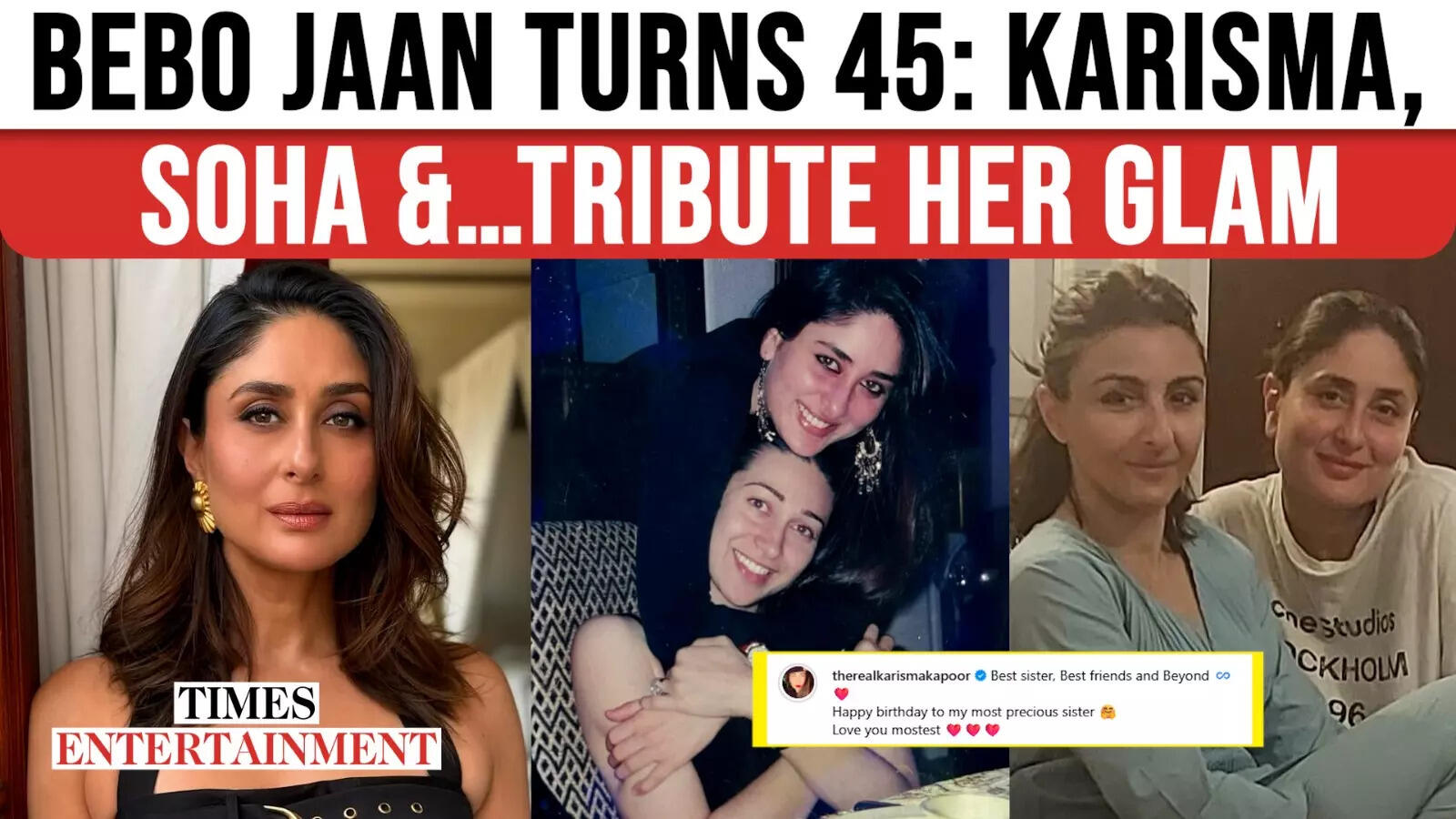 Kareena Kapoor Turns 45: Karisma, Soha, Malaika & Stars Shower Love on Bebo!