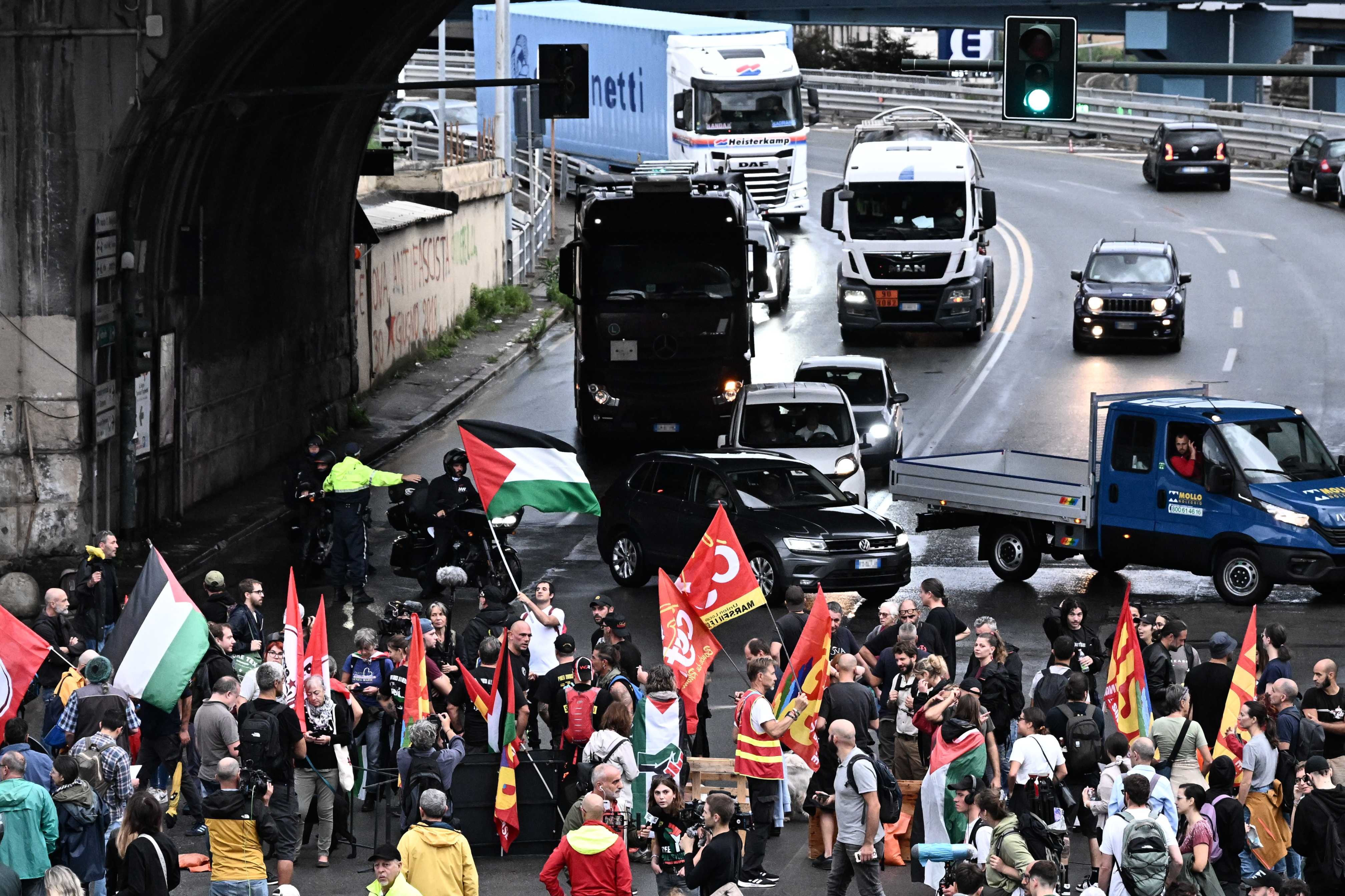 Strikes, marches across Italy for Gaza