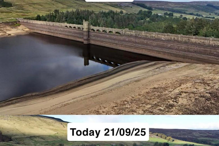 Yorkshire reservoir boasts 'dramatic water level rise' amid hosepipe ban