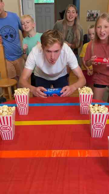 Jumbo popcorn prize challenge game night